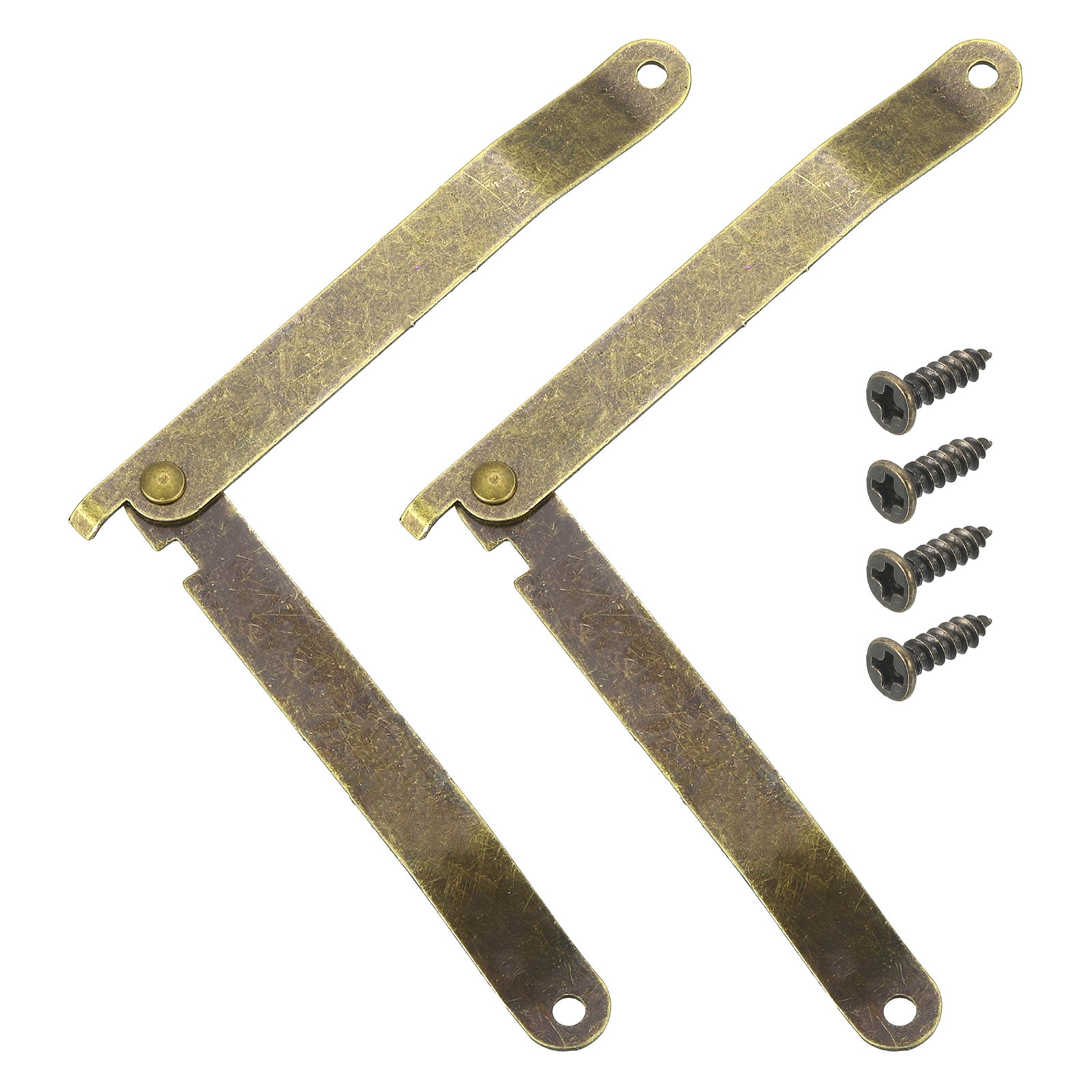 2Pcs 6.77"x0.43" Folding Lid Support Hinges, Lift Up Lid Stay Hinge ...