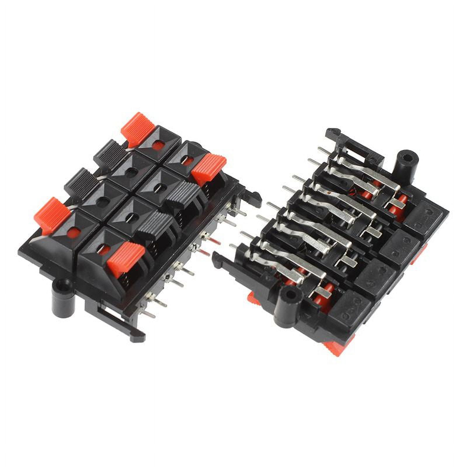 2Pcs 64x40x20mm 8 Positions Push in Jack Spring Load Speaker Terminals ...