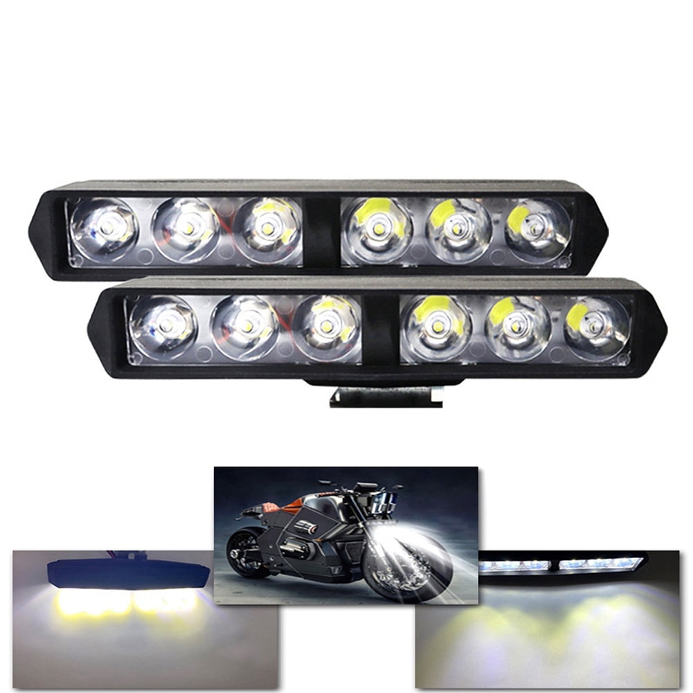 2Pcs 6D LED Light Bar 12V IP67 Waterproof Off Road Driving Running Light White Light Work Lamp ...