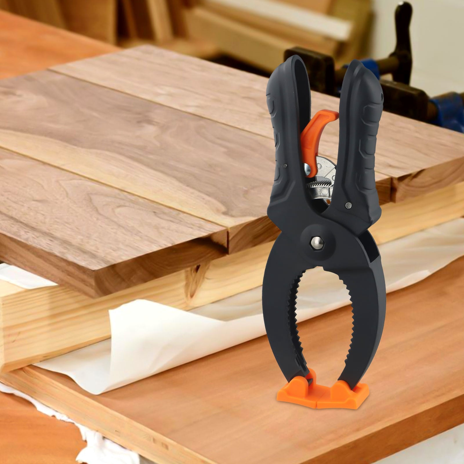 2Pcs 6Inch / 8Inch Ratcheting Hand Clamps Jaw Opening Clamping Force ...