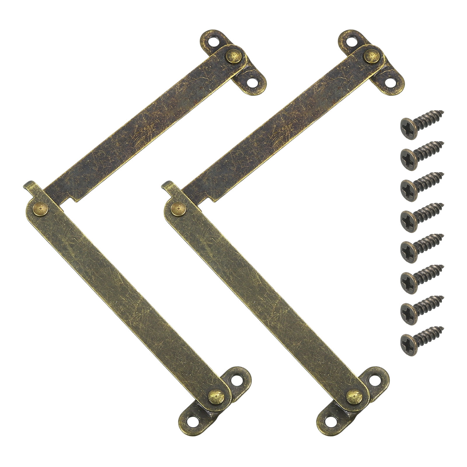 2Pcs 7.36"x0.35" Folding Lid Support Hinges, Lift Up Lid Stay Hinge ...