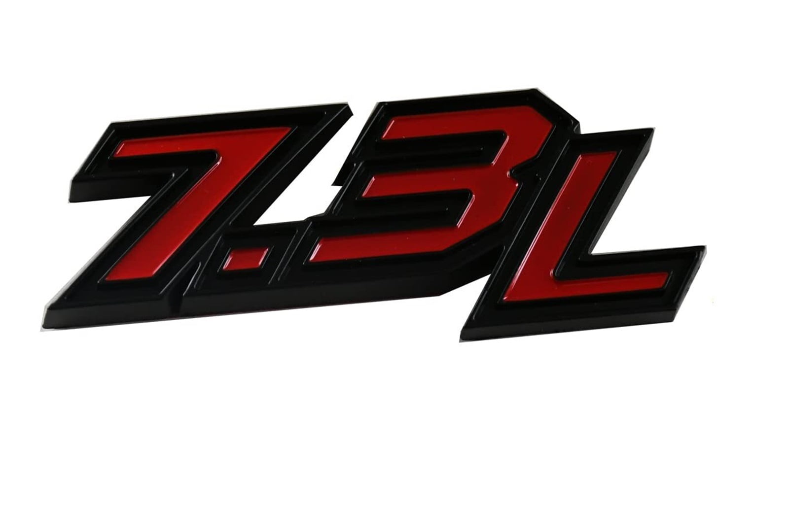 2Pcs 7.3L Emblems 3D Power Stroke Turbo Side Badge Nameplate Decal ...