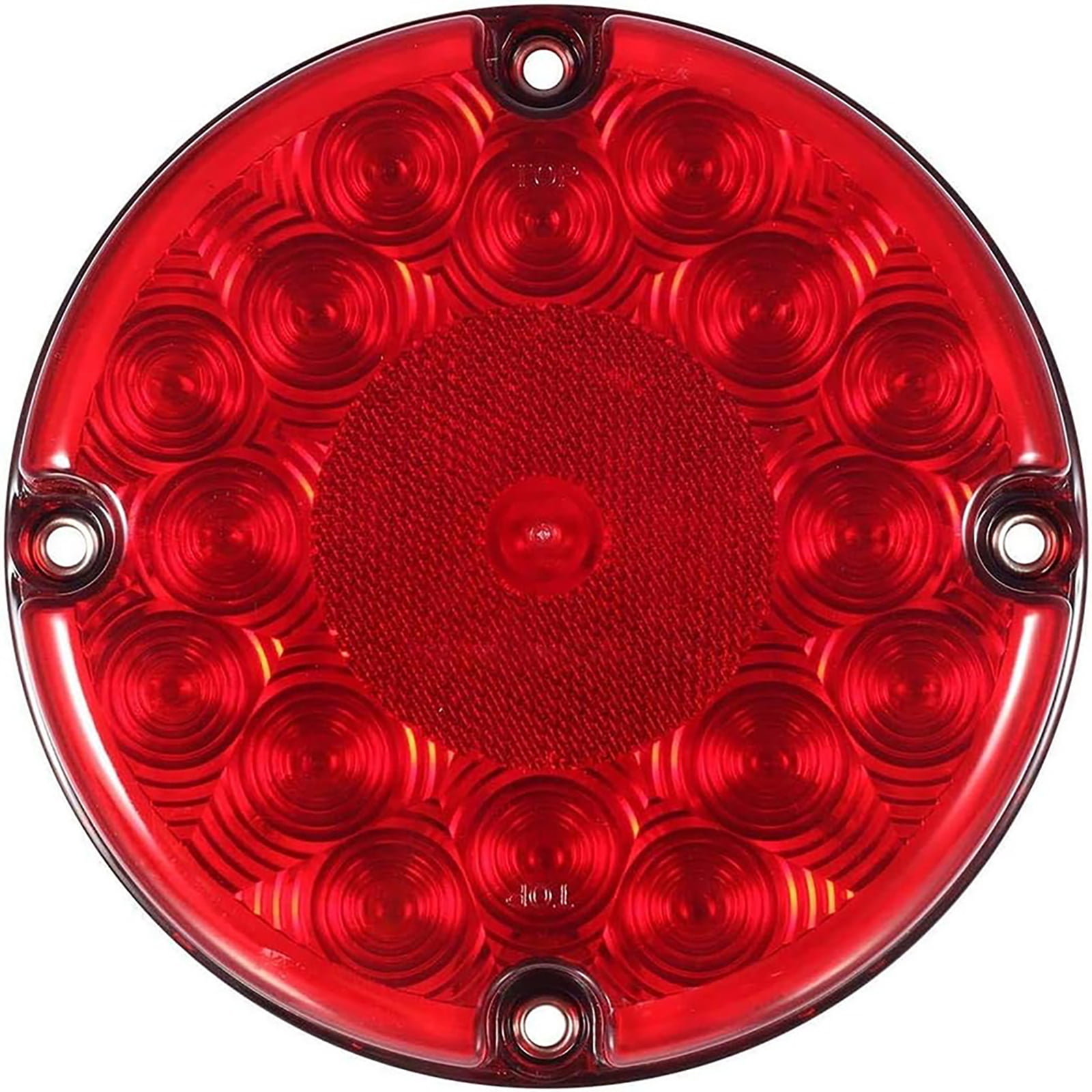 2Pcs 7 Inch Round Led Trailer Tail Lights 17LED with Inner Reflector ...