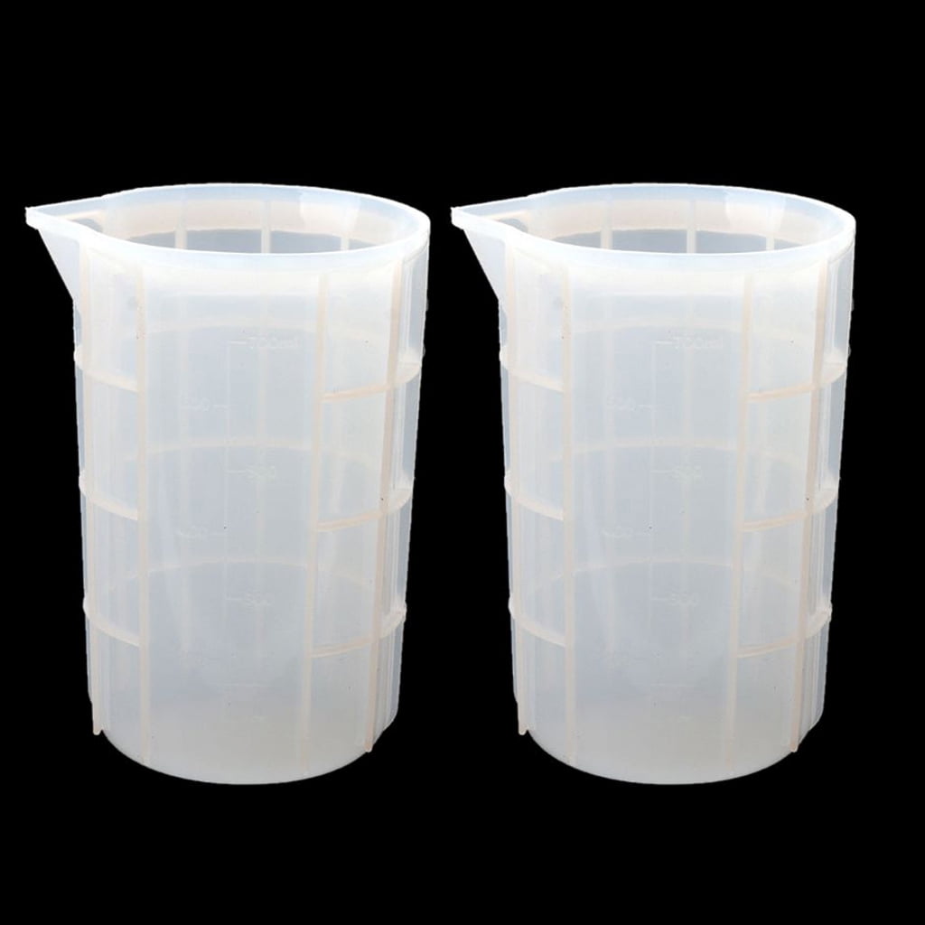 2Pcs 700ml Extra Large Silicone Measuring Cups Resin Mixing Casting ...
