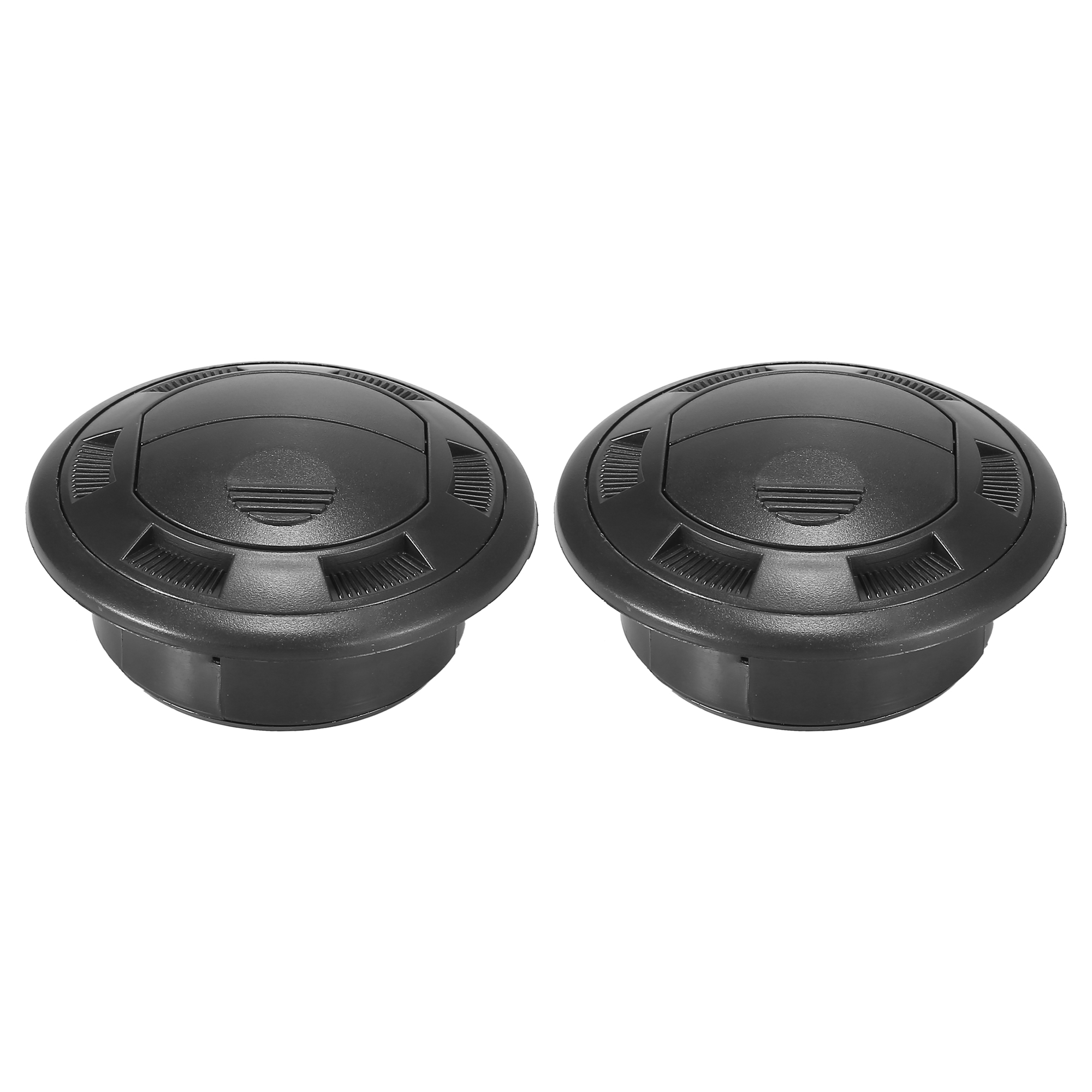 2Pcs 75mm Universal Black Air Conditioning Vent Deflector Outlet Side ...