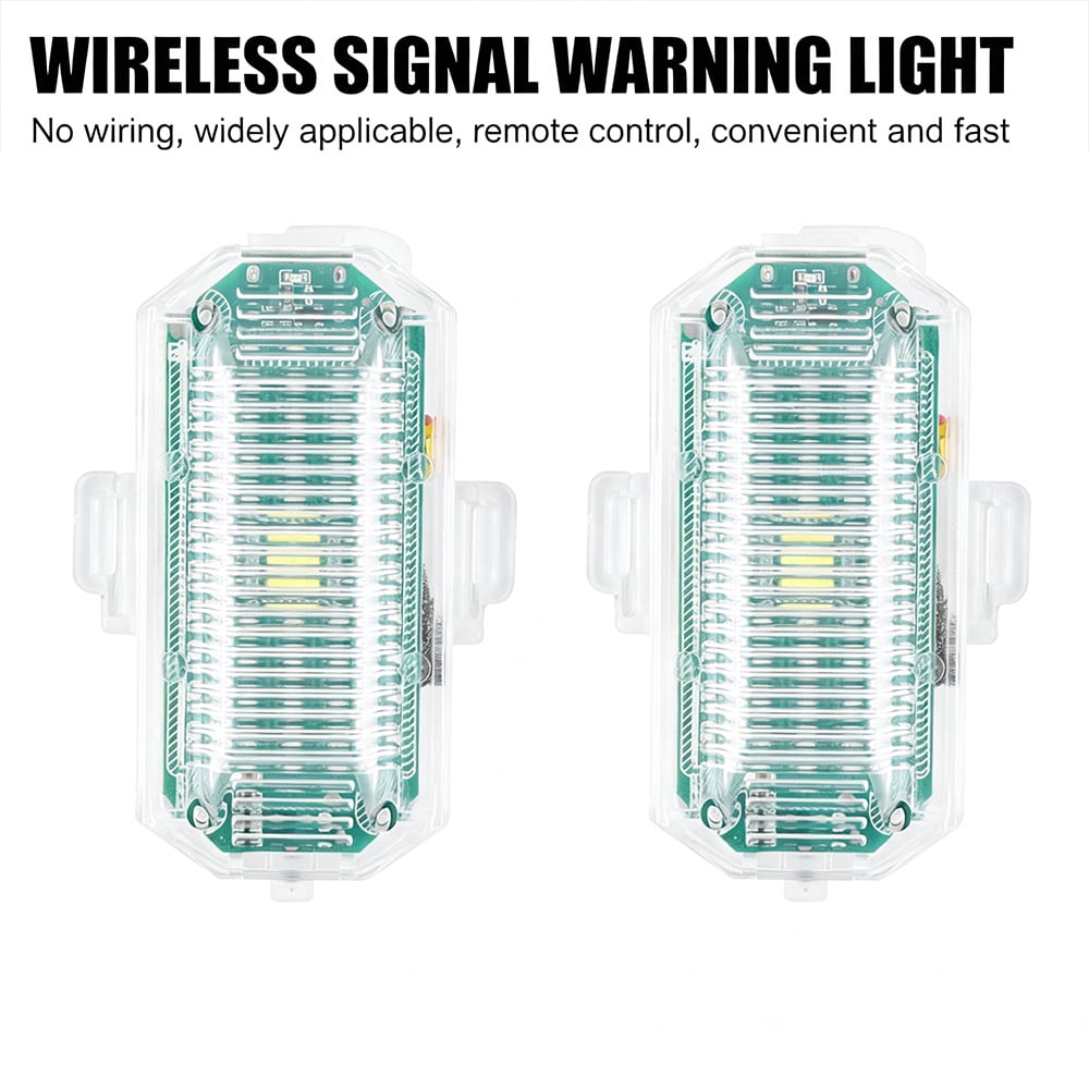 2Pcs 7Colors Universal LED Anti-collision Warning Lamp Mini Signal ...