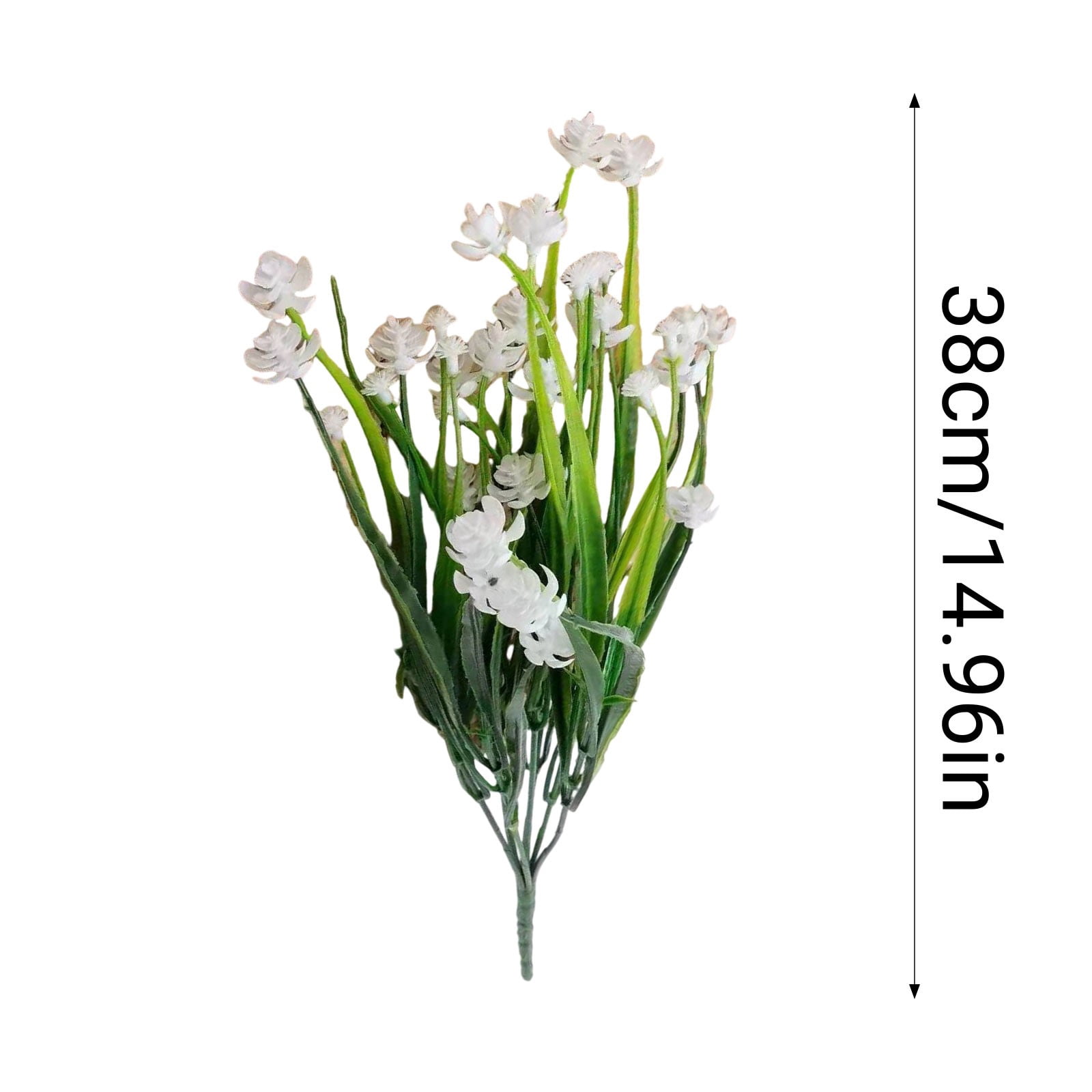 2Pcs 7Fork Artificial Spring Grass Camellia Fake Flower Greenery Decor ...