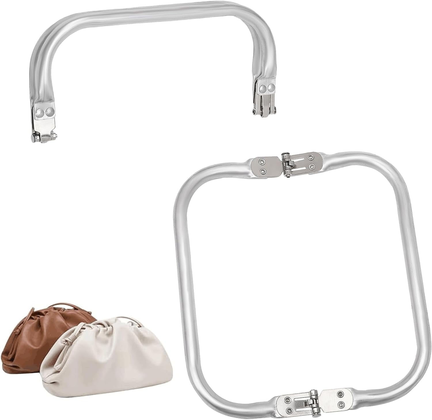 2Pcs 7Inch U-Shaped Aluminum Tube Purse Frames for DIY Sewing Craft ...