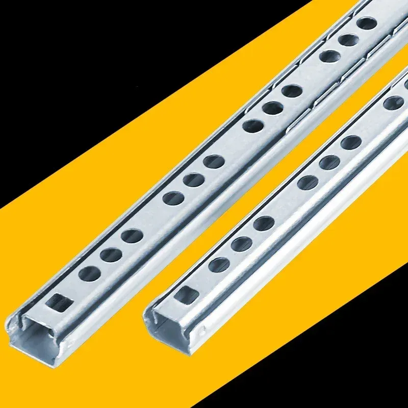 2Pcs 8"-20"inch Ball Bearing Drawer Slides Furniture Slide Steel Ball ...