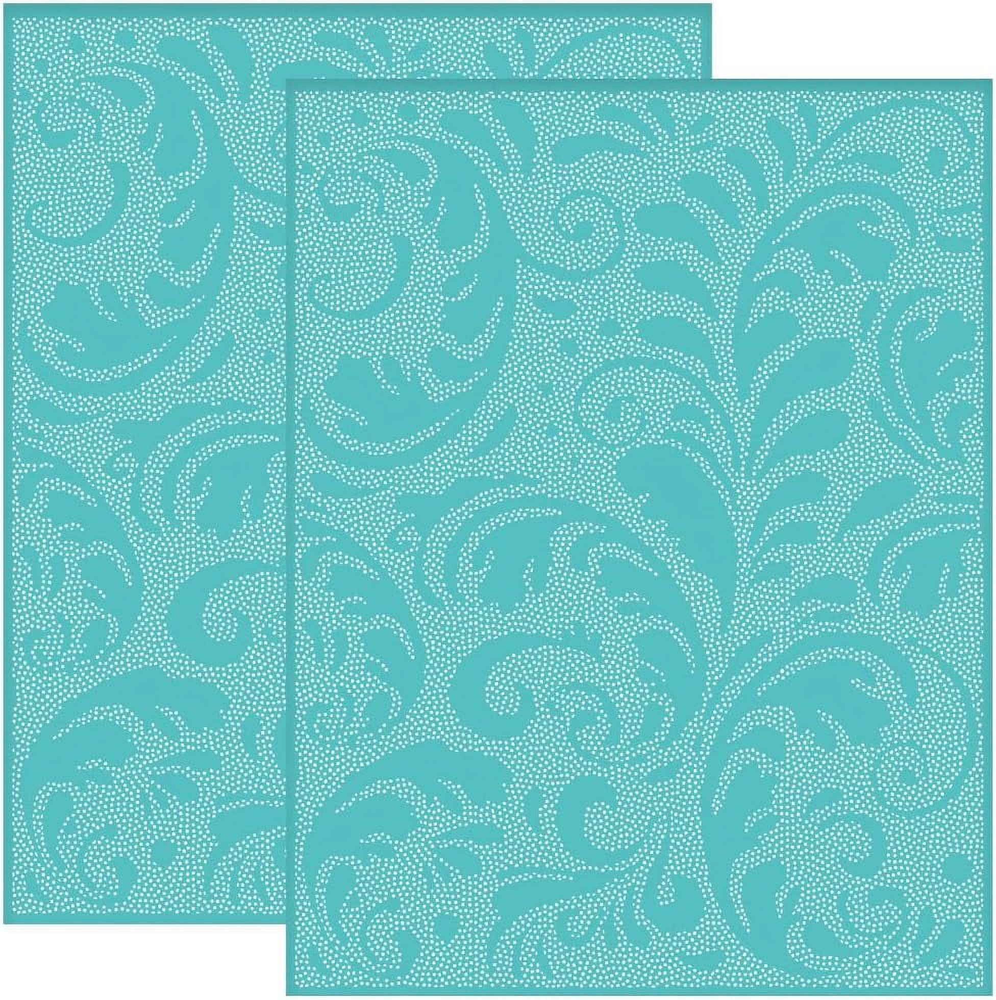 2Pcs 8.6x11 Inch Self-Adhesive Silk Screen Printing Stencil Vintage ...