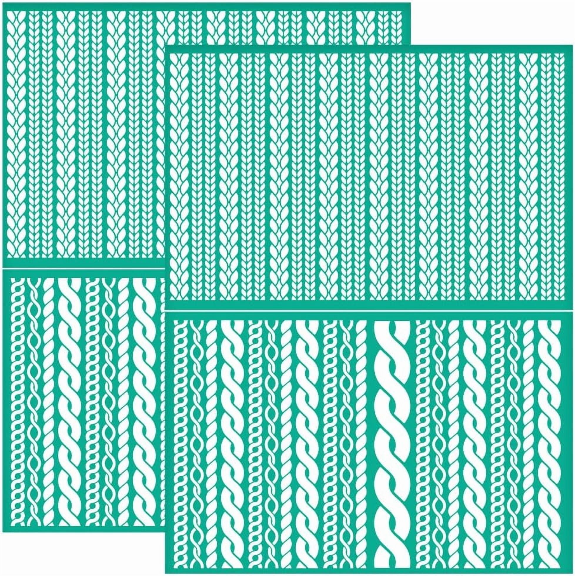 2Pcs 8.6x11 Inch Twisted Rope Self-Adhesive Silk Screen Printing ...