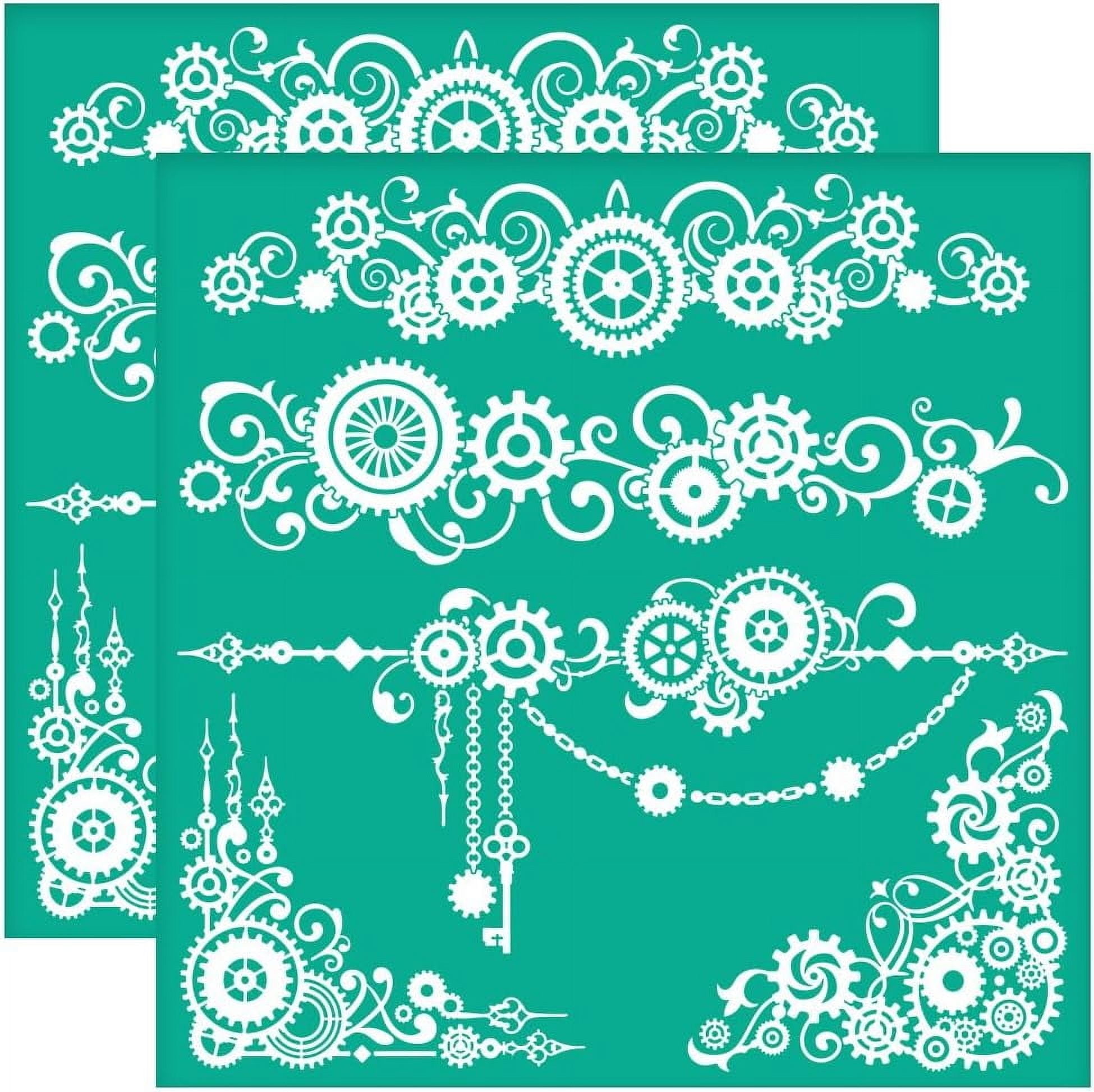 2Pcs 8.6x8.6 Inch Self-Adhesive Silk Screen Printing Stencil Buffalo ...