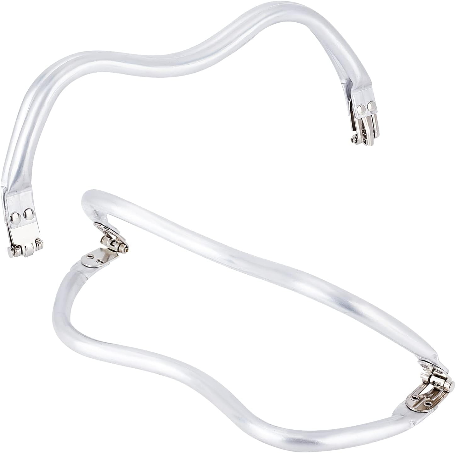 2Pcs 8.8in Internal Tubular Frame Internal Hinge Purse Frame Curved Bag ...