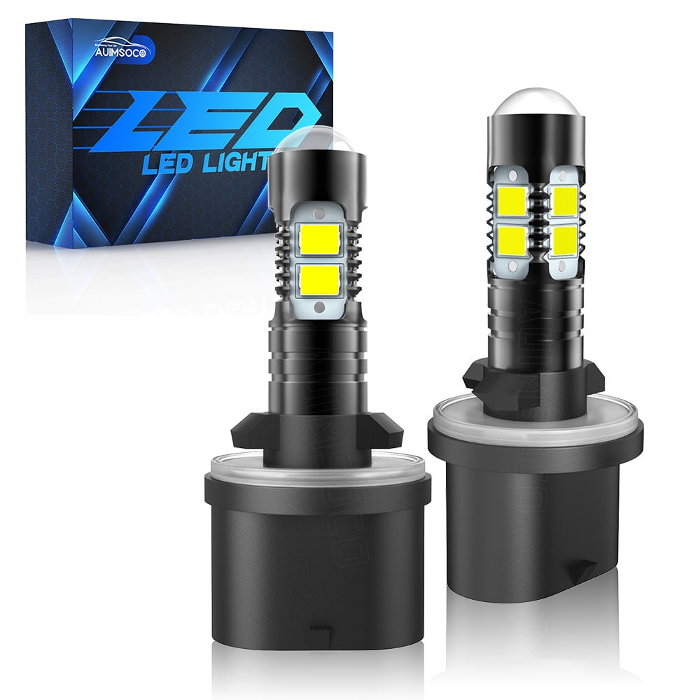 2Pcs 880 LED Fog Light/Daytime Running Light Bulbs 6000K Xenon White ...
