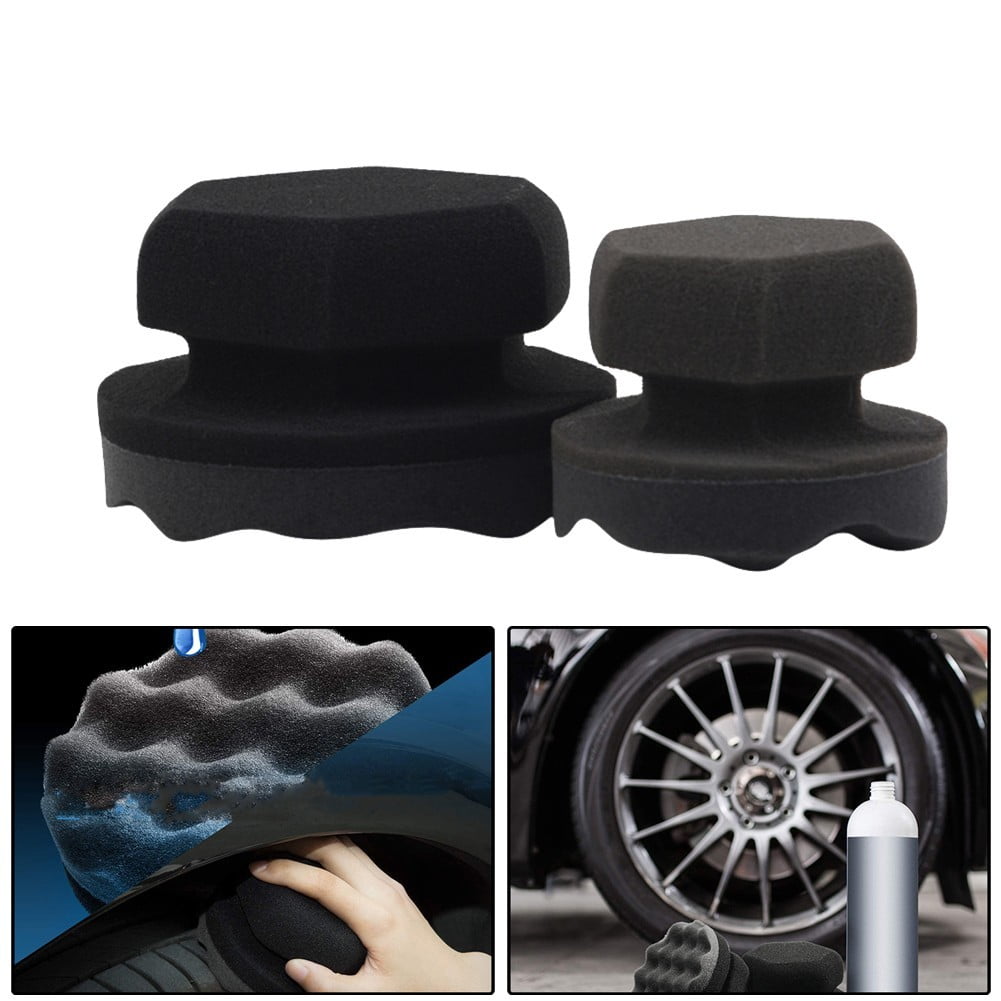 2Pcs 8Cm/11Cm Diameter Car Sponge Washing Tool Larger + Small Tire ...