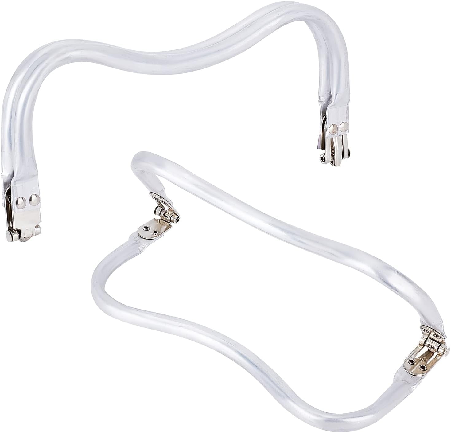 2Pcs 8in Internal Tubular Frame Internal Hinge Purse Frame Curved Bag ...