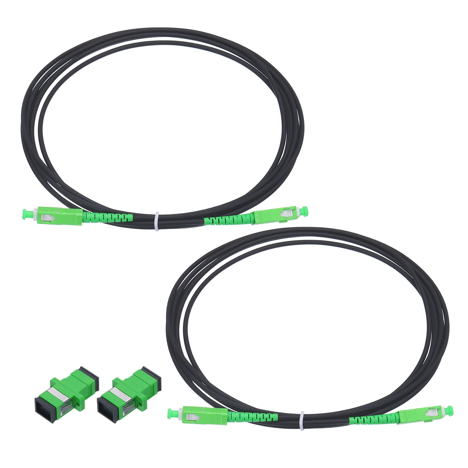 2Pcs 9.8Ft Single Mode Simplex OS2 Fiber Optic Cable LSZH SC/APC-SC/APC ...