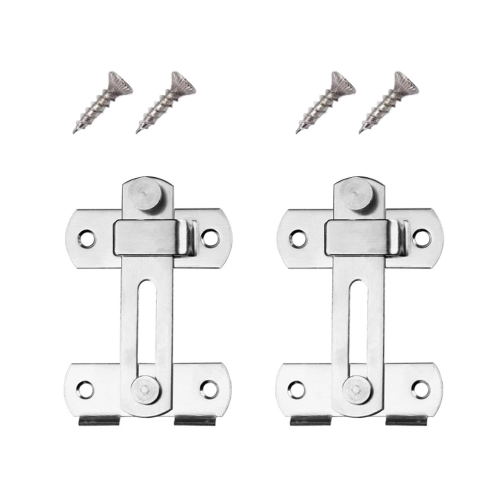 2Pcs 90/180 Degree Barn Door Locks Metal Flip Safety Door Lock ...