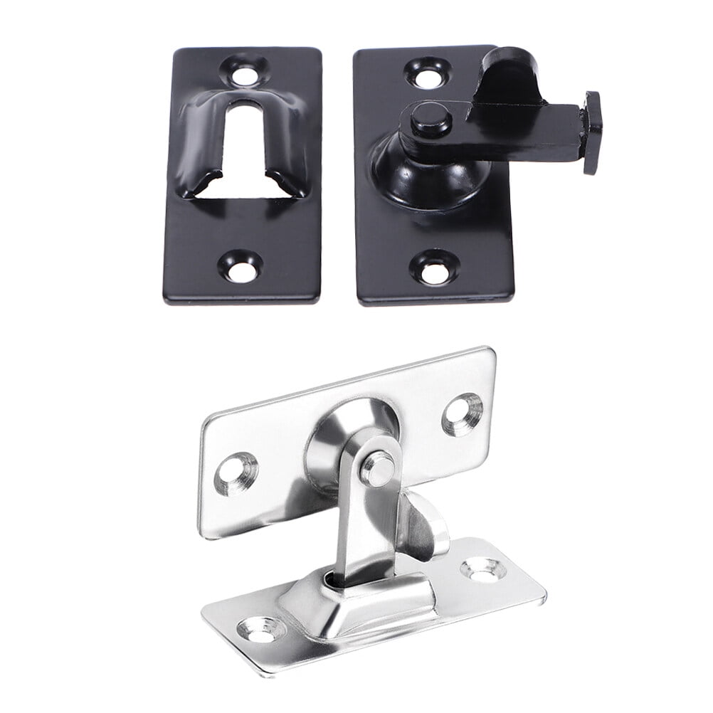 2Pcs 90 Degree Solid Door Latch Bolt 304 Stainless Steel Lock Sliding ...