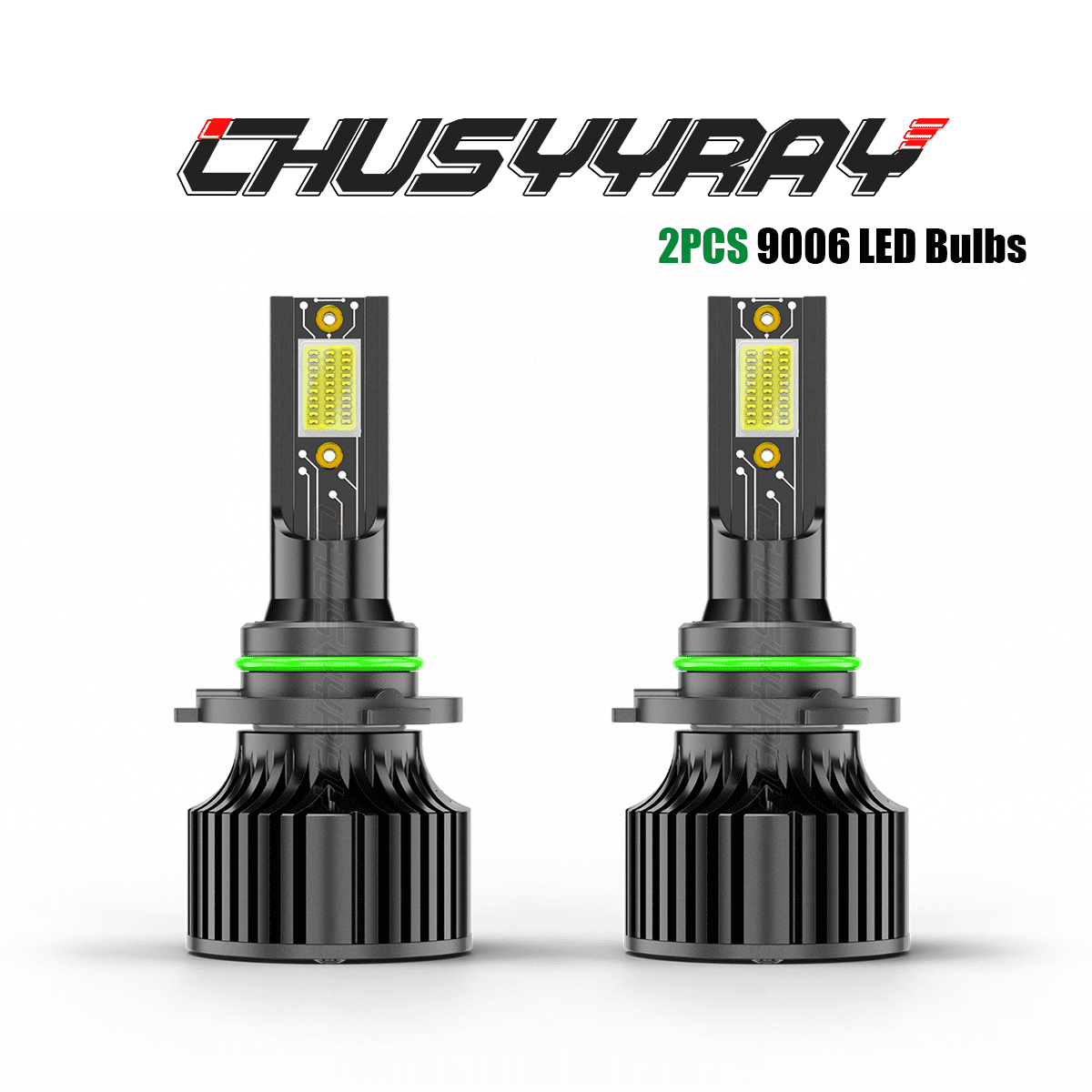 2Pcs 9006 LED Headlight Bulb Conversion Kit Low Beam White Super Bright ...