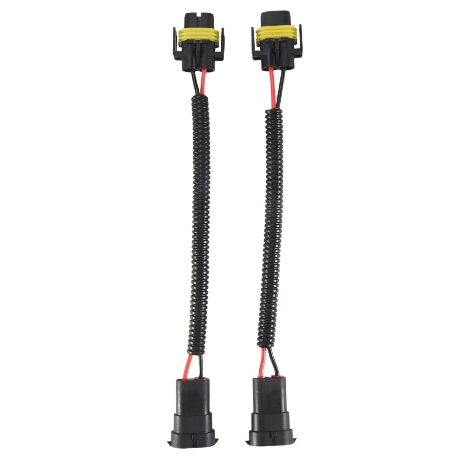 2Pcs 9006 To H11 H8 Headlight Fog Light Conversion Connector Wiring ...