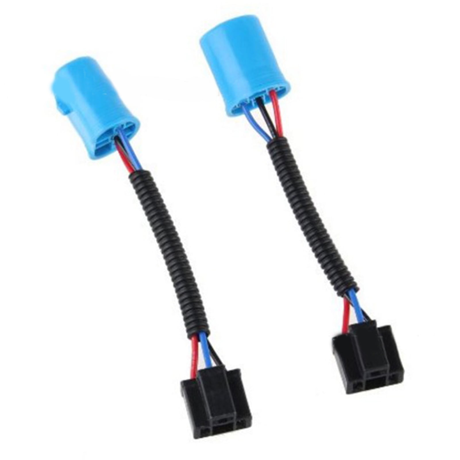 2Pcs 9007 to H4 Headlight Converter Connector Adapter Cable Harness ...