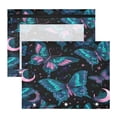 2Pcs A4 Document Pouch Set 3 Ring Binder Pencil Pouch Clear Window ...