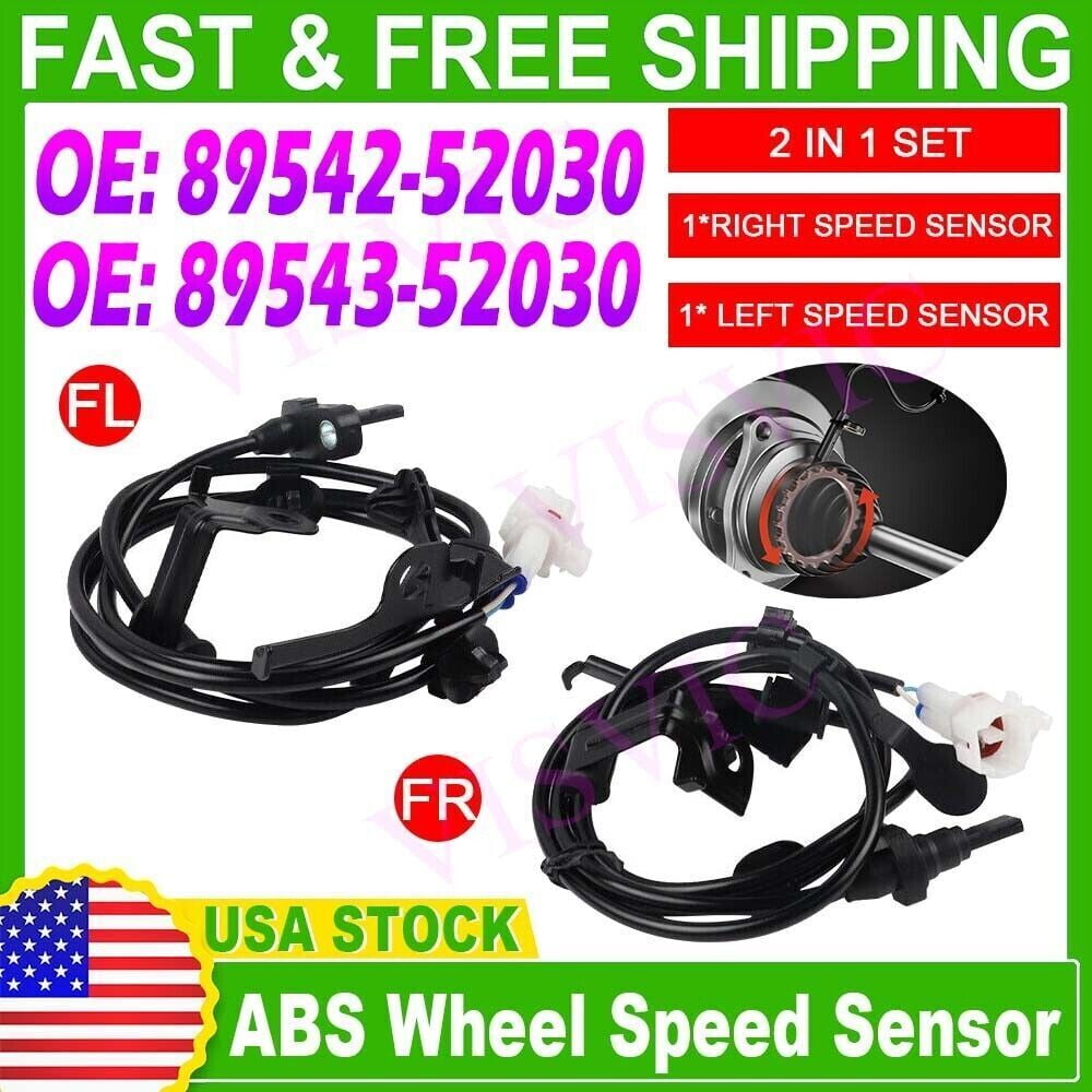 2Pcs ABS Wheel Speed Sensor Front Left Right for Toyota Yaris Vitz ...