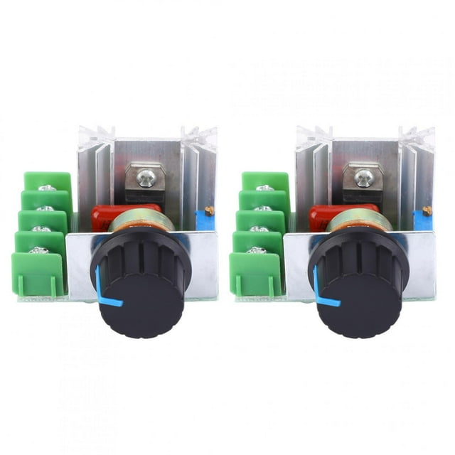 2Pcs AC Motor Speed Control Module PWM Adjustable Dimmer Speed Voltage ...