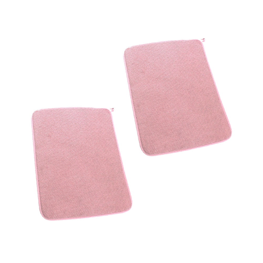 2Pcs Absorbent Dish Drying Mat, 12" x 16", Ultra Absorbent Microfiber ...