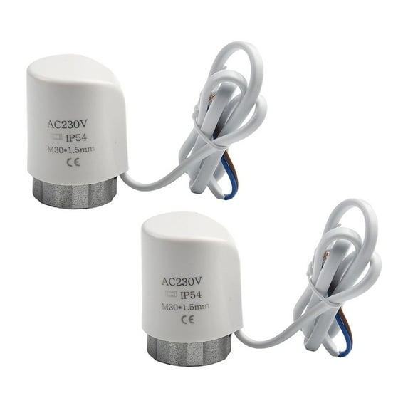 2Pcs Ac230V M30*1.5Mm Electric Thermal Actuator For Floor Heating Radiator Valve - Walmart.com