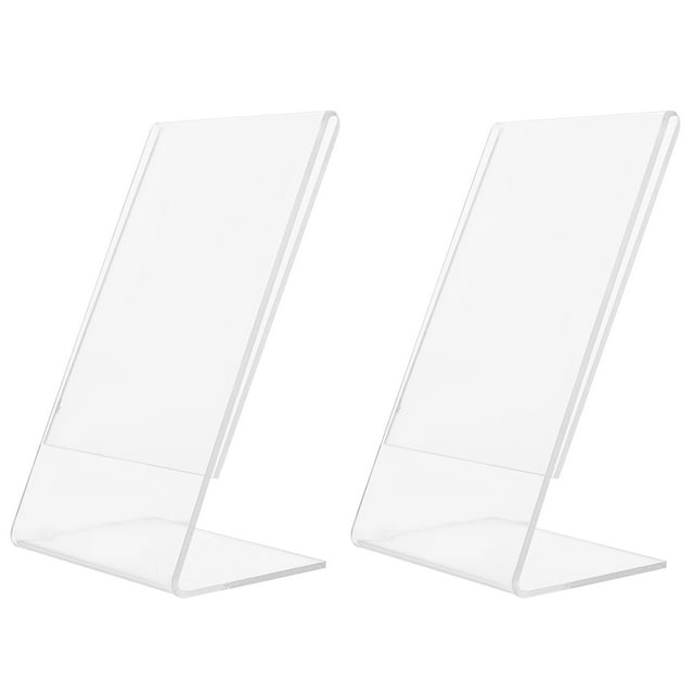 2Pcs Acrylic Desktop Picture Frames, Transparent Tabletop Photo Holder ...