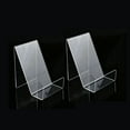 2Pcs Acrylic Display Stands Clear Photo Display Stand Decorative Plate ...