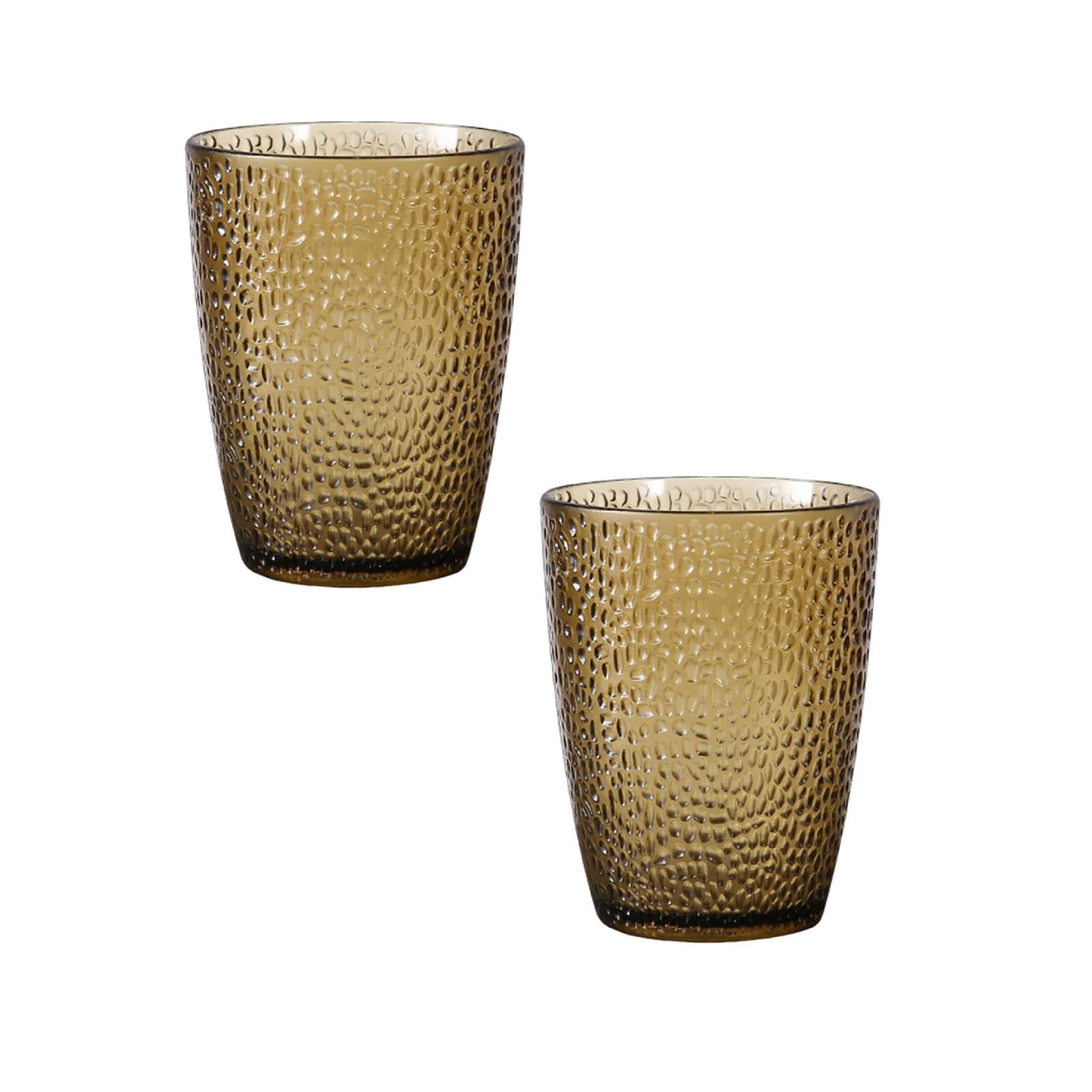 2Pcs Acrylic Drinking Glasses, Reusable Tumblers Drinkware Unbreakable ...