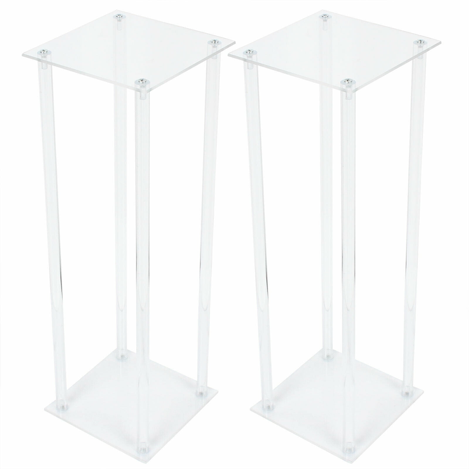 2Pcs Acrylic Flower Stand Modern Plant Rack Transparent DIY Party ...