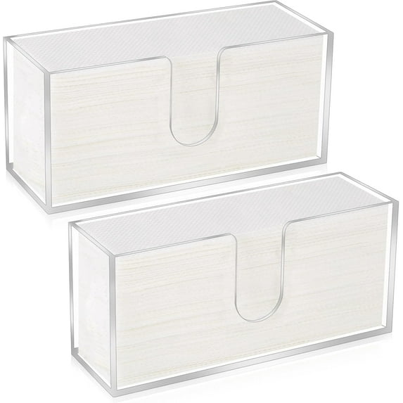 2Pcs Acrylic Paper Towel Dispenser, Paper Towel Holder Countertop Clear ...