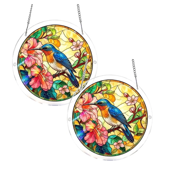 2Pcs Acrylic Puzzles Window Hanging Acrylic Puzzles Garden For Mom ...