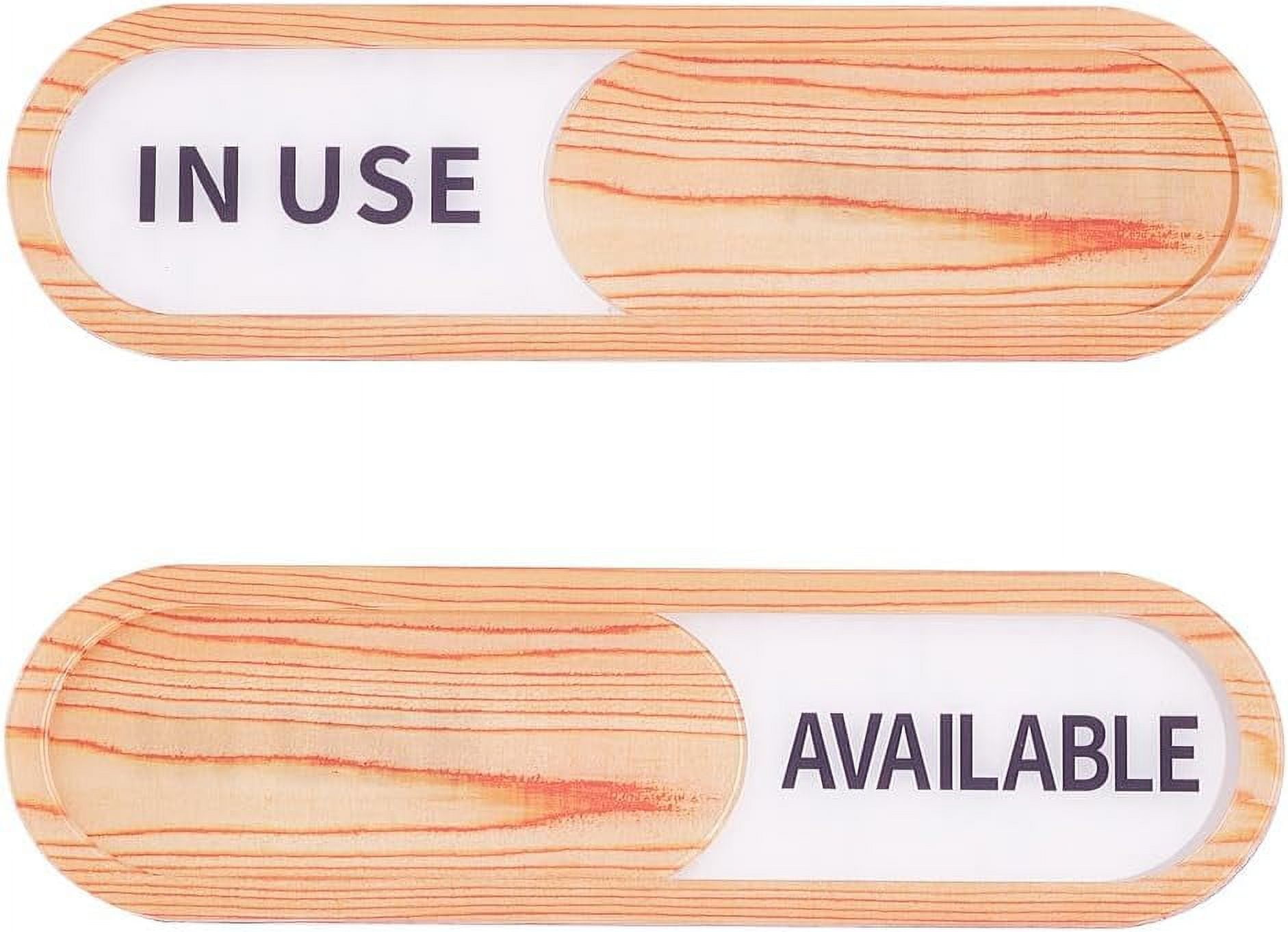 2Pcs Acrylic Slide Signs In Use Available Privacy Slider Sign Privacy ...