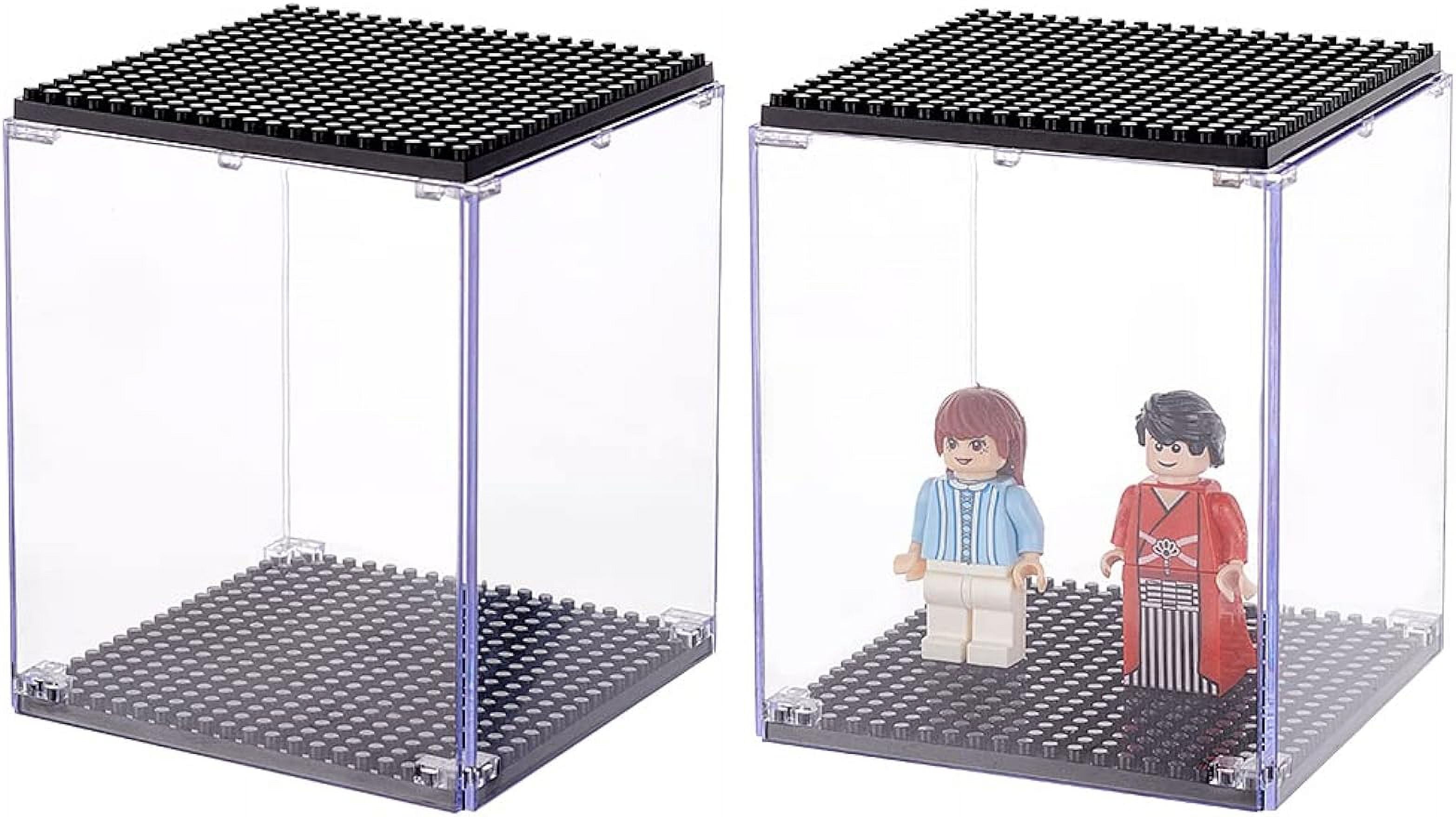 2Pcs Acrylic Stackable Model Display Case Minifigures Building Block ...