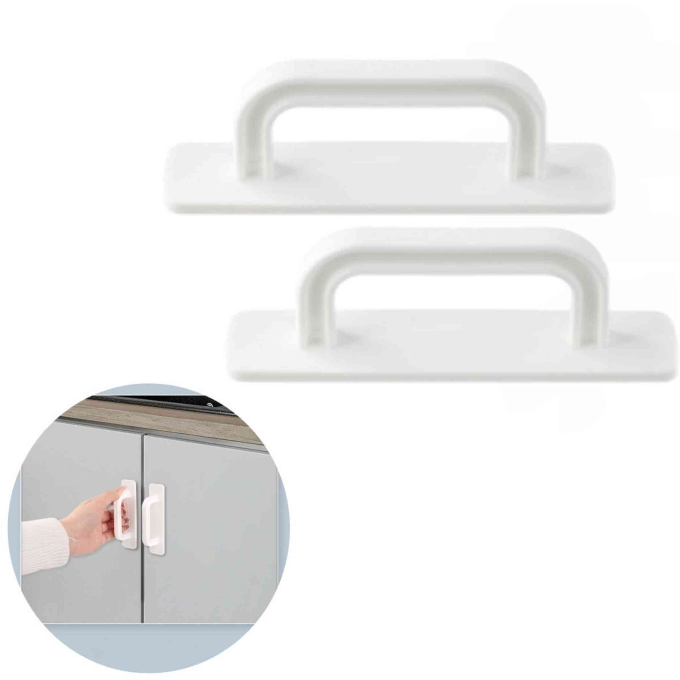 2Pcs Adhesive Cabinet Handles, 5.31" Self Stick Drawer Pulls Stick, No ...