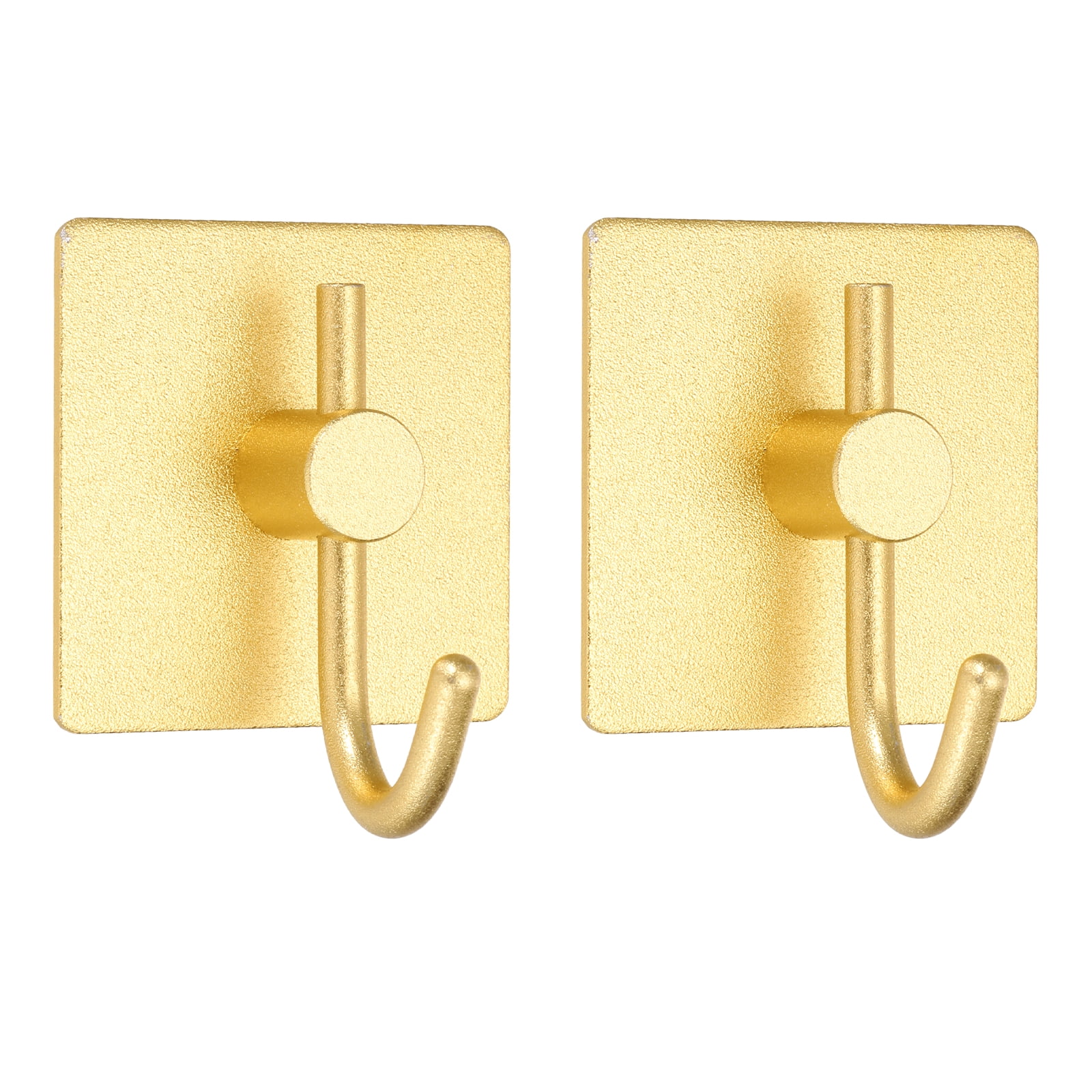 2Pcs Adhesive Towel Hooks, Space Aluminum Robe Hooks Square Base J ...