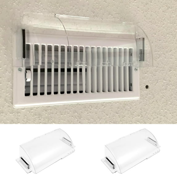 2Pcs Adjustable Air Vent Deflectors Transparent Registers Retractable ...