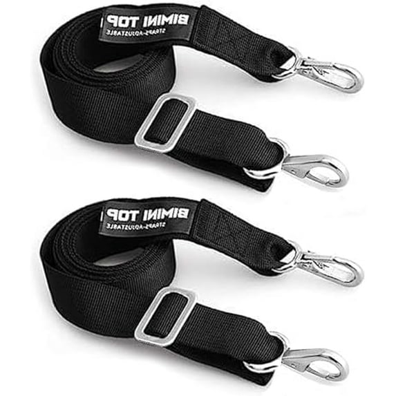 2Pcs Adjustable Bimini Boat Top Straps (24"~60") - Marine Awning ...
