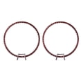 2Pcs Adjustable Embroidery Hoops Spring Loaded for Stitching Projects ...