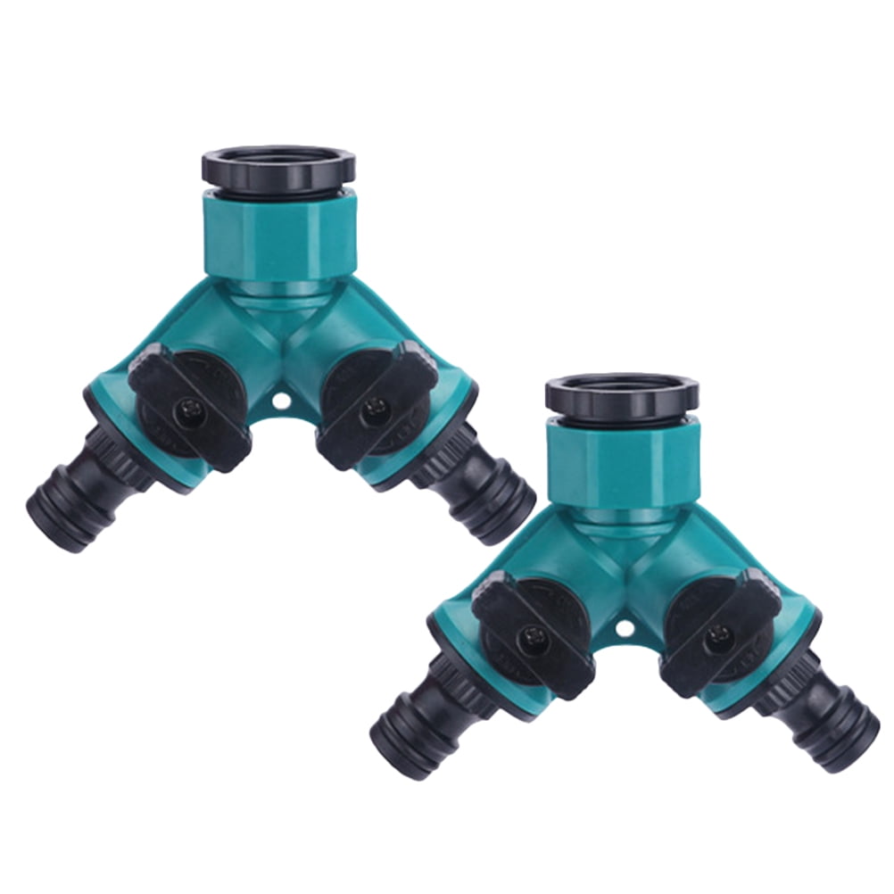 2Pcs Adjustable Garden Hose Splitters Double Way Hose Connector Y Type ...