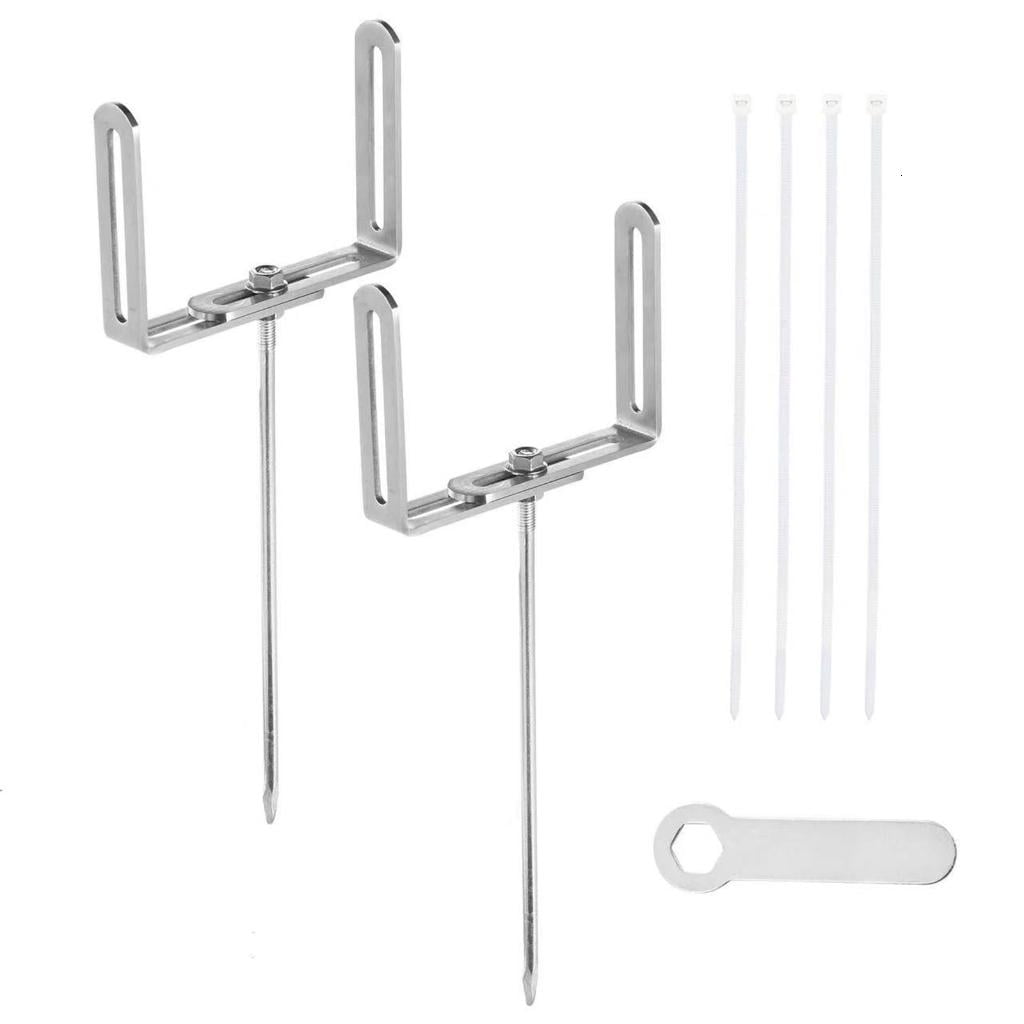 2Pcs Adjustable Gutter Extension Bracket Rain Gutter Stake For Pipe ...