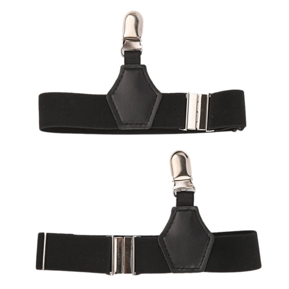 2Pcs Adjustable Men's Sock Stays Elastic Sock Garters Belt with ...