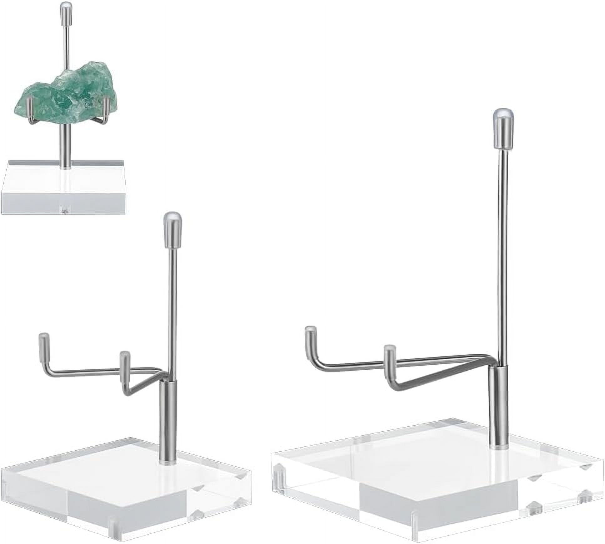 2Pcs Adjustable Metal Arms Display Stand Easel with Acrylic Base 2 ...