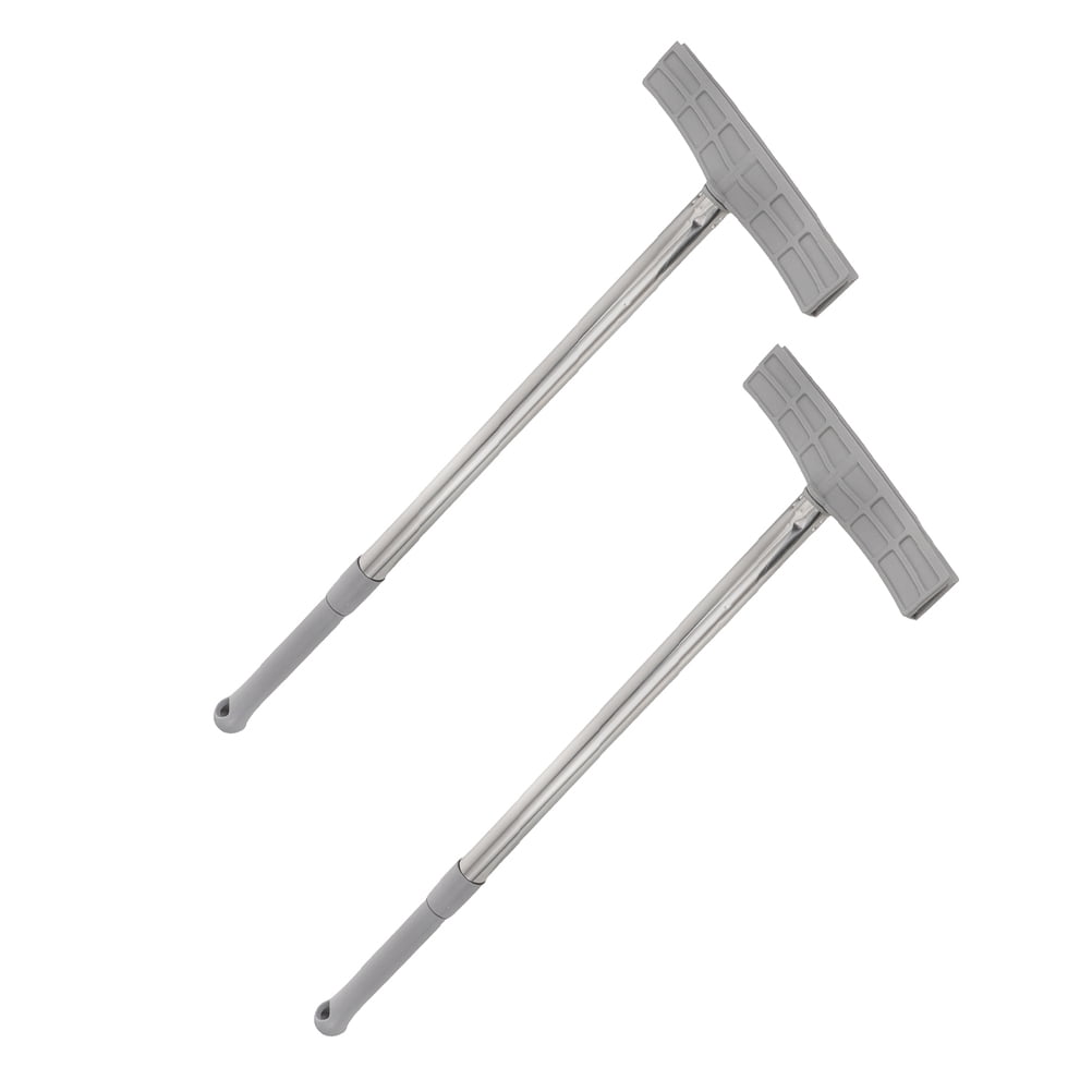 2Pcs Adjustable Stainless Steel Sign Pole Handheld Board Holder for ...