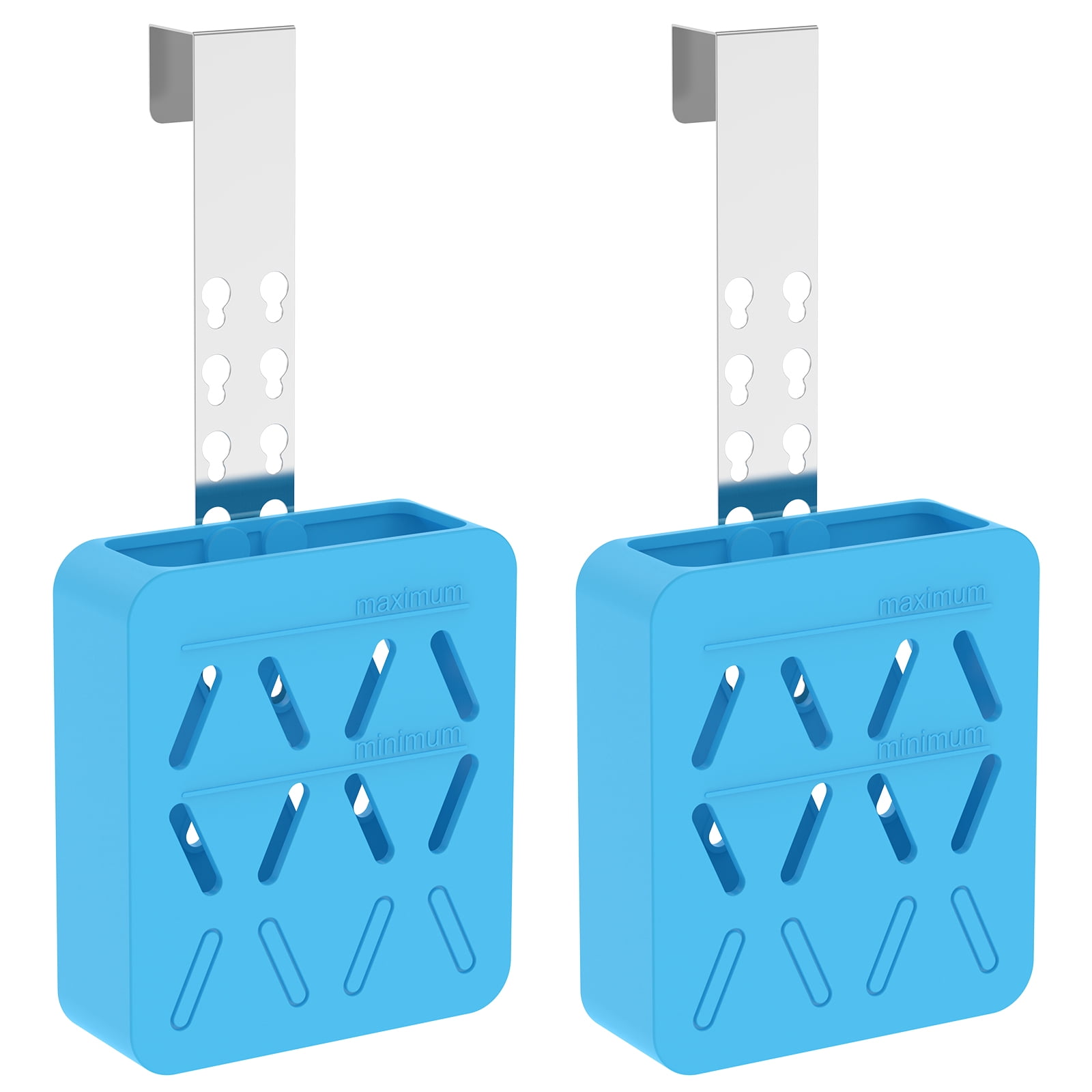 2Pcs Adjustable Toilet Tank Tablet Holder Hanging Silicone Basket ...